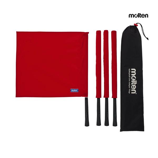 molten モルテン バレーボール 線審フラッグ。バレーボール審判用、線審フラッグ（レフリーフラッグ）です。鳴りがよく、からまりにくいフラッグです。サイズ：長さ57cm、旗：縦40×横40cm素材：アルミ、旗：ナイロン　グリップ：ラバー#...
