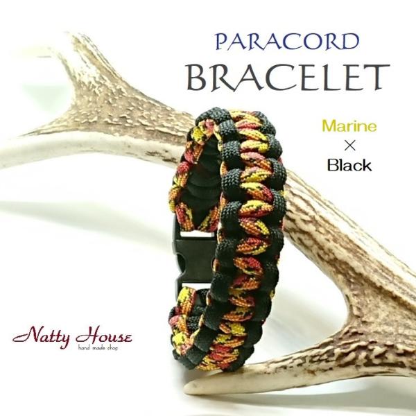 ブレスレット 送料無料 PARACORD パラコード パラシュート アウトドア ロープ キャンプ 防災 手編み◆ パラシュートコード、通称パラコードを匠に編上げた定番のブレスレットです。◆ パラコードは、ナイロン素材の1本で耐荷重200kg...