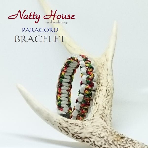 パラコード ブレスレット sjm パラシュート ロープ アウトドア サバイバル◆ パラシュートコード、通称パラコードを匠に編上げた定番のブレスレットです。◆ パラコードは、ナイロン素材の1本で耐荷重200kgと言われる大変丈夫なコードです。...