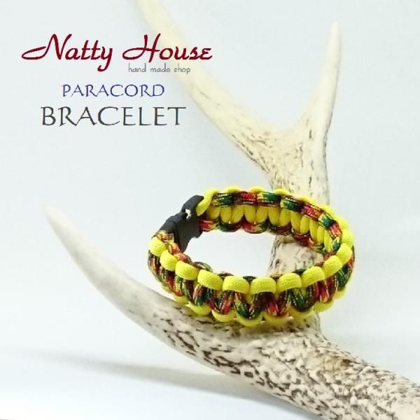 パラコード ブレスレット yjm パラシュート ロープ アウトドア サバイバル◆ パラシュートコード、通称パラコードを匠に編上げた定番のブレスレットです。◆ パラコードは、ナイロン素材の1本で耐荷重200kgと言われる大変丈夫なコードです。...