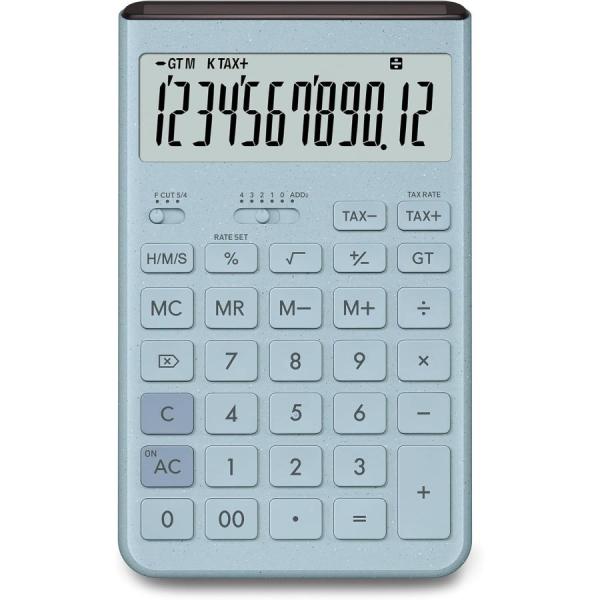 ●さまざまな利用シーンに調和する、環境にも配慮した電卓。・使いココチのよいシンプルなデザイン：丸みのあるシンプルで優しいデザイン。ソーラーパネルを本体上部の側面に移動させ、すっきりとした見た目で使い心地も快適です。・環境に配慮したエコ素材を...
