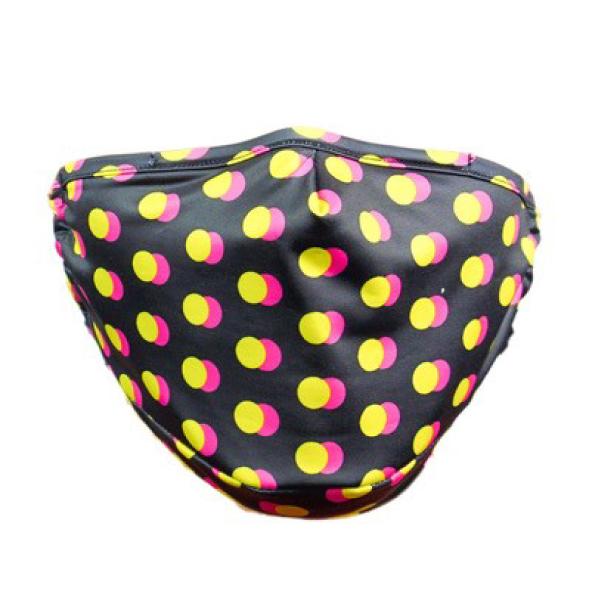 アメリカで時代を築いたジェイソン氏プロデュースによるブランド「FYDELITY(フィデリティ)」のファッションマスク。伸縮性バツグンで、顔にフィットする形状です。プリント＋ブラックの二層構造でリバーシブルで利用可能。・アイスシルク生地の二重...