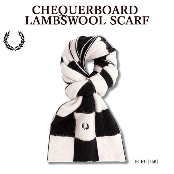 ラムウールを使用したチェッカーボード柄のマフラー。ローレルリースの刺繍でデザインされています。【主な仕様】・マフラー・総柄・ローレル刺しゅう◆カラーECRU[560]◆素 材ラムウール100%◆原産国中国※お使いのパソコン環境によって、若干...