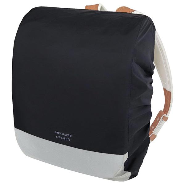 ・ランドセルを雨から守るランドセルカバー・車のライトに反射して光るリフレクター付・撥水加工生地・ゴム仕様・一体型コンパクト収納袋付・収納袋に柄プリント入品番：ST527BK本体サイズ：H380×W280×D210mm、45g材質：ポリエステ...