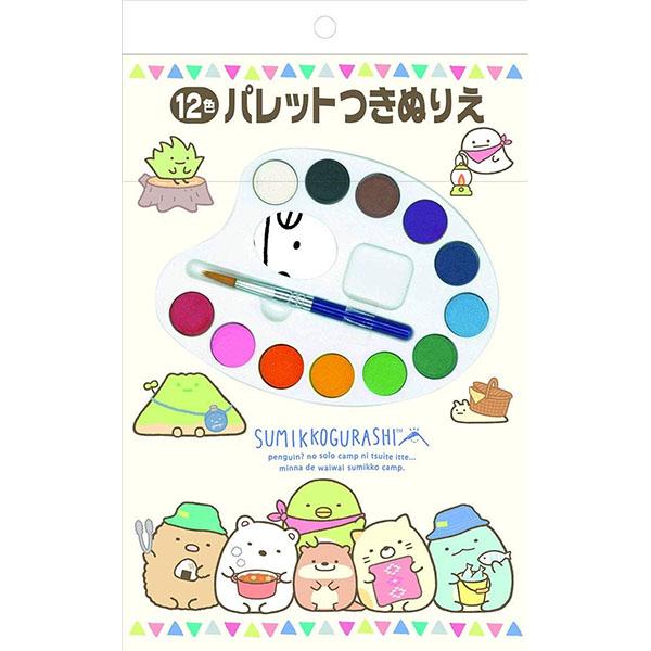 セット内容・パレットつき12色えのぐ・筆1本・A5ぬりえ8柄・8枚入り品番：301555サイズ：242×157×10mm重量：100.5g※商品の仕様の変更がある場合がございます。予めご了承くださいませ。※画像と商品の色合いが光等の加減によ...