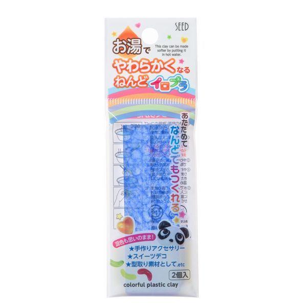 お湯でやわからくなるねんど♪混色も思いのまま！手作りアクセサリー・スイーツデコ・型取り素材としてあたためて何度でも作れる♪メーカー：シード品番：ACG-PC1-B1個サイズ　：約12ｘ80mm入数：2個※対象年齢6歳以上：必ず大人と一緒に作...