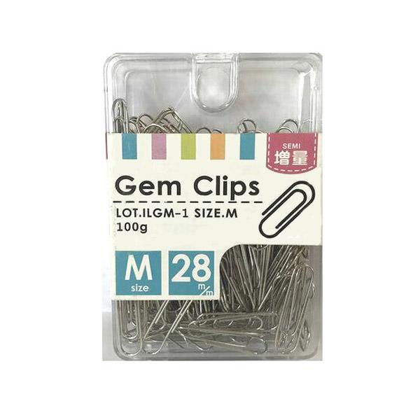 ●書類のソートに最適です。●最もポピュラーなサイズ。●簡易的に書類をまとめる際に大変重宝します。品番：ILGM-1全長：28mm材質：スチール※商品の仕様の変更がある場合がございます。予めご了承くださいませ。※画像と商品の色合いが光等の加減...