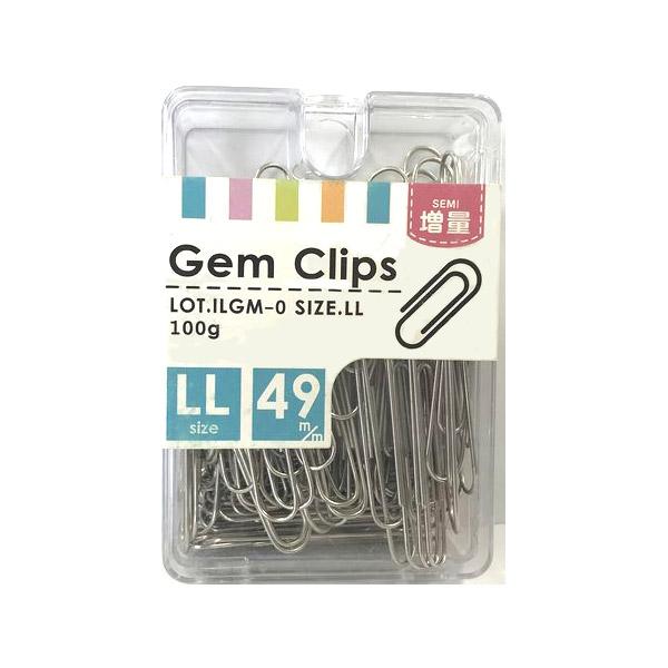 ●書類のソートに最適です。●保持力抜群のジャンボサイズ！●簡易的に書類をまとめる際に大変重宝します。品番：ILGM-0全長：49mm材質：スチール※商品の仕様の変更がある場合がございます。予めご了承くださいませ。※画像と商品の色合いが光等の...