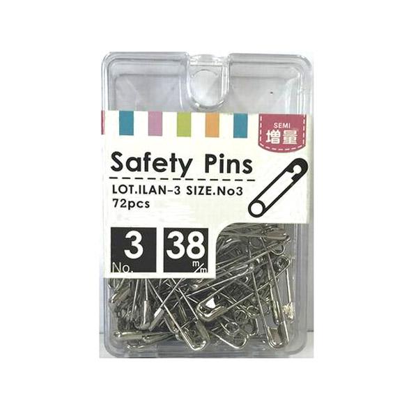 ●腕章や布の仮止めに便利●学校や家庭で大変重宝●緊急時の衣服の補修等幅広い用途でご使用いただけます。品番：ILAN-3全長：38mm材質：スチール※商品の仕様の変更がある場合がございます。予めご了承くださいませ。※画像と商品の色合いが光等の...