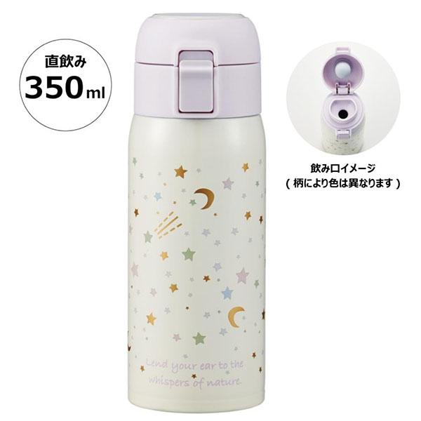 ワンタッチで簡単オープン♪飲みたい時に"サッ"と飲めるステンレスボトル！保冷保温ができるステンレス真空二重構造。氷が入れやすいワイド口径。飲み口はソフトなプラスチックタイプ。飲む時にキャップが倒れてくるのを防ぐキャップロック設計。誤作動でキ...