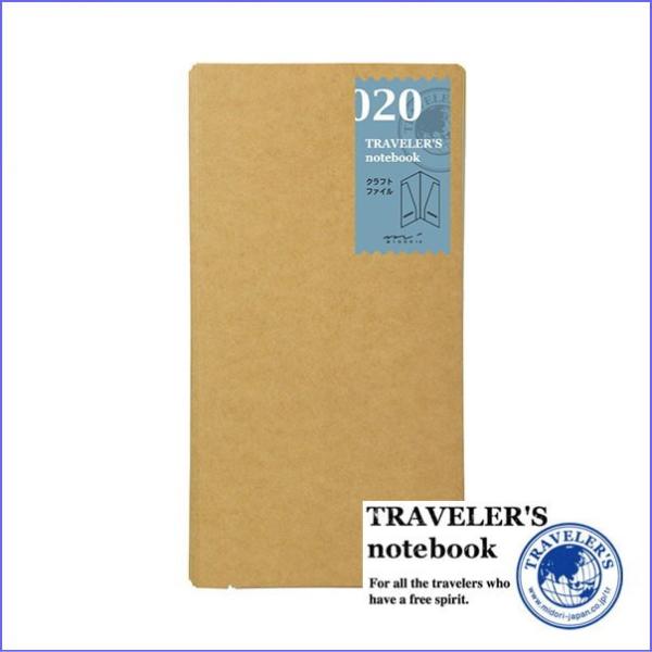 メーカー　ミドリ品名　TRAVELER'S notebook(トラベラーズノート)」専用クラフトファイル(レギュラーサイズ)サイズ　H210×W222mm(開いた状態)品番　14332006内容　含浸紙製
