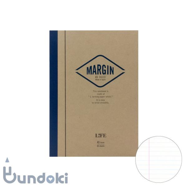 特別抄造紙Lライティングペーパーホワイトを使用し、日付や表題をメモできるようにマージン罫を入れました。 製本は昔ながらの丈夫で開きやすい「糸綴じわけ製本」。