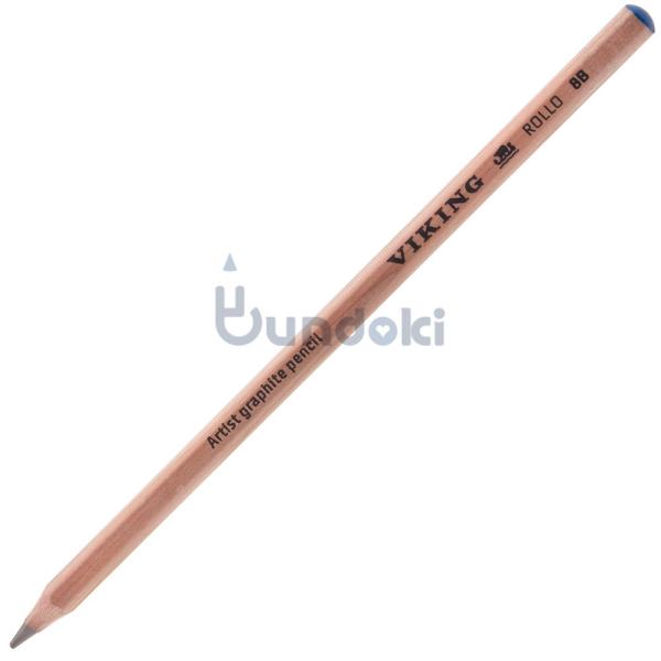 1914年創業の歴史あるデンマークのステーショナリーメーカーVIKING社のアーティスト用鉛筆。 無垢のシダーウッドに高級な黒鉛芯を採用しています。 硬度は2H、HB、2B、4B、6B、8Bの6種類あります。 硬度の判別がしやすいように軸尾...