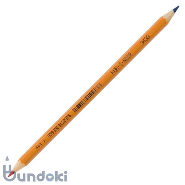 チェコのステーショナリーメーカーコヒノール社の赤青２色鉛筆です。