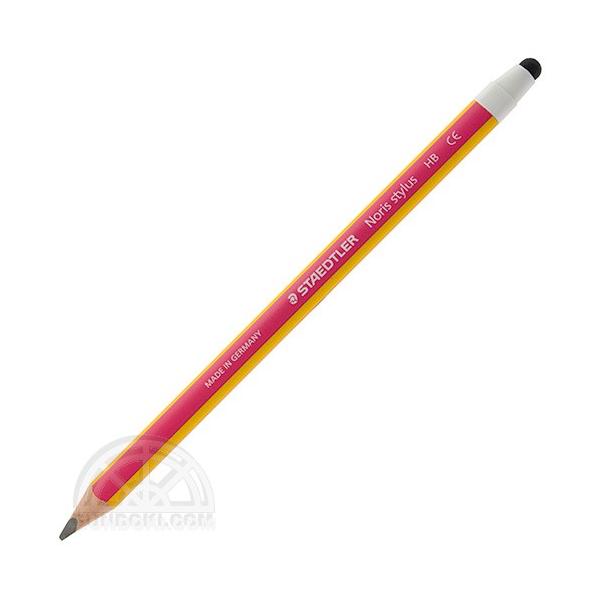 タブレットにもノートにも使えるタッチペン付きの"ノリススタイラス鉛筆"が登場。 人間工学に基づく太い三角軸はしっかりと握ることができ、軽い力で筆記やタッチ操作が可能です。