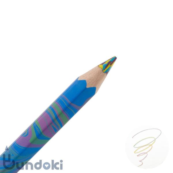 チェコの名門ステーショナリメーカーコヒノール社が作る軸も芯もマーブル模様の色鉛筆です。