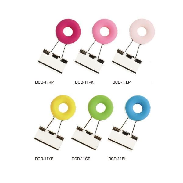 ●ドーナツクリップ＜商品仕様＞本体サイズ：65×32×15mm入数：1個＜カラー＞・ローズピンク（DCD-11RP）・ピンク（DCD-11PK)・ライトピンク（DCD-11LP)・イエロー（DCD-11YE)・グリーン（DCD-11GR)・...