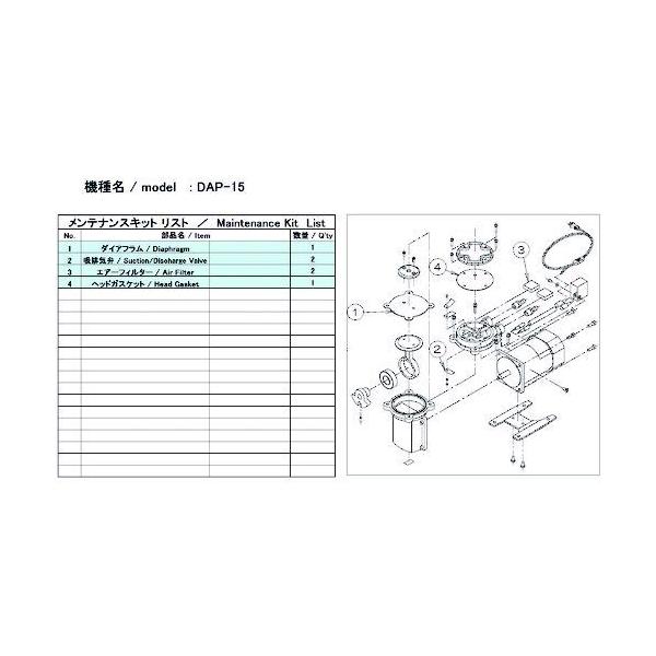 ■■■■■ご購入前に必ずご確認ください■■■■■ＰＣ　⇒　商品ページ下部の【商品説明】の内容スマホ⇒「すべて見る」をタップし【商品説明】の内容■■■■■■■■■■■■■■■■■■■■■■■■【特長】 ●ダイアフラム型ドライ真空ポンプのメンテ...