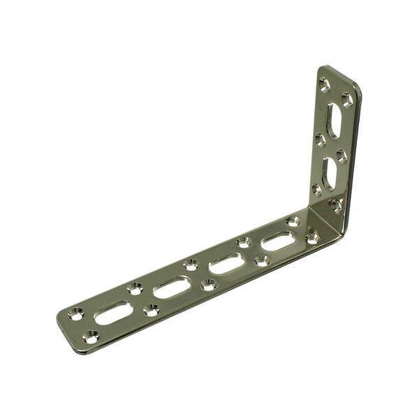 ※ こちらの画像は代表画像となります。部品や類似品等の場合があります。型番と商品名をご確認下さい。　【商品説明】 ●日曜大工・家具転倒防止に。 ●材質：スチール ●表面加工：ニッケルメッキ ●サイズ：3×25×75×127 ●適用ビス：皿ビ...