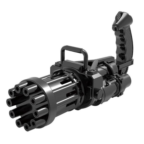 10個のふき口からシャボン玉が一気に飛び出す超噴射!ガトリング砲のトリガーボタンを押すだけの簡単操作で驚きの連続噴射!子供だけでなく、大人も楽しめます☆【パッケージサイズ】W218×D76×H108mm　約140g【材質】本体、専用トレイ/...