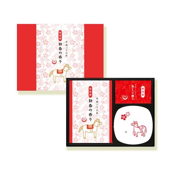 干支香皿&amp;お香セット　午(2014)　古来より、お祝いの席ではお香が焚かれてきました。新しい年の始まりを、沈香のお香で清々しく迎えましょう。また、新年だけでなく１年中、縁起の良い贈り物としてもお使いいただけます。香を贈る、幸を贈る。...