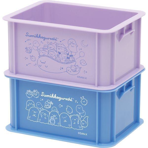 ミニコンテナ2個セットです。スタッキングして小物をすっきり収納できます。●サイズ：約65×135×105mm（1個）