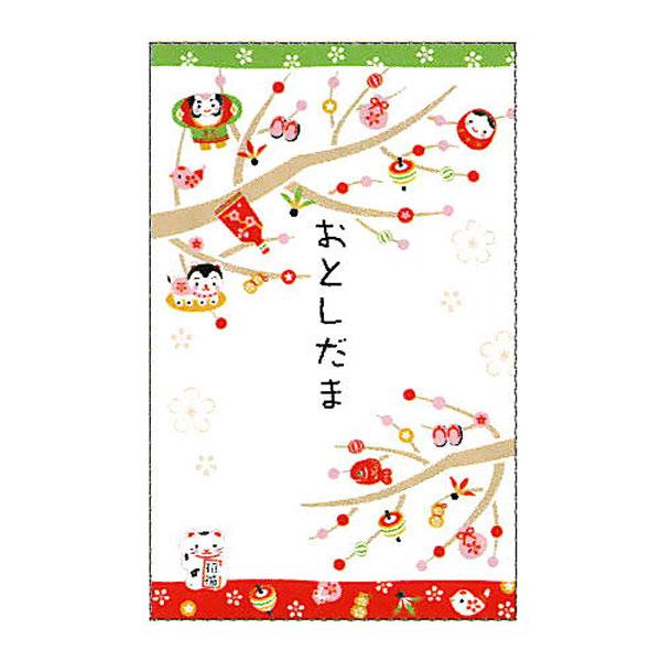 2023年 兎年 お年玉袋干支や縁起物がプリントされたかわいいお年玉袋です。紙幣を３折にして入ります。ほっこりデザインのかわいいポチ袋。【サイズ】約 70×110mm【入数】5枚入り