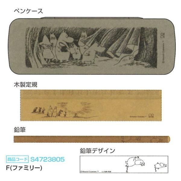 森の妖精"ムーミン"の仲間達が織り成す心温まる物語をステーショナリーで体感しよう。鉛筆と定規がペンケースに入ってセットになりました。レトロな風合いが懐かしいアイテムで、プレゼントにもおススメです☆■サイズ：ペンケース/約W188 x H60...