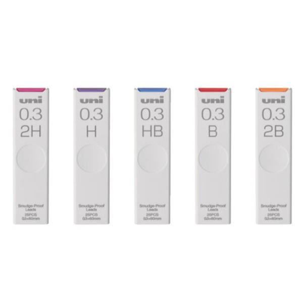従来のシャープ芯は、筆記時に出るごく微細な芯紛が描線周辺に浮遊しており、これが擦過により紙面に広がることで汚れの原因となります。シャープ替芯『uni（ユニ）』は、芯紛を紙面に密着させる「スマッジプルーフ製法」により、汚れを抑制することに成功...