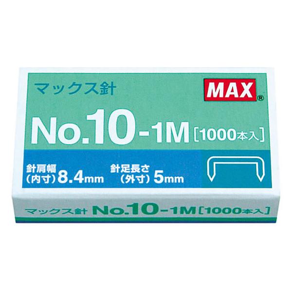 【仕様】●サイズ：１０号●１連接着本数：５０本●注文単位：１小箱（１０００本）まっくす　ホッキチキスバリ　ほっちきすばり　文房具　ステープル　ホチキス針　ステープラー芯　ホチキス芯　１０号針　１０号用　小型ホッチキス用　Ｎｏ．１０１Ｍ　ＮＯ...