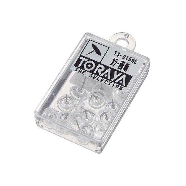 【仕様】●色：透明●針：９ｍｍ●直径：１３ｍｍ●注文単位：１パック（１８本）とらや　ＴＯＲＡＹＡ　ＬＫからーがびょう　ＬＫカラーガビョウ　押しピン　プッシュピン　１パック　１８本　くりあ　クリア　ＣＬＥＡＲ　透明　とうめい　トウメイ　とおめ...
