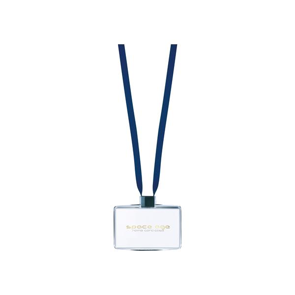 【仕様】●色：ブルー●名刺サイズ（縦５６×横９１ｍｍ）●２重ロック機能●リールひも伸縮約４０ｃｍ●注文単位：１個