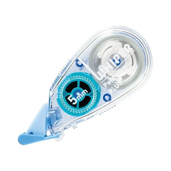 【仕様】テープが密着しやすいピタッとヘッド　指一本で開閉できるワンタッチキャップを採用　「引いて」１行、「押して」１文字の２ＷＡＹ機能　なめらかな使い心地で重ね引きに強い、新ミニローラーヘッド　●カラー：ブルー●使い切りタイプ●テープ幅：４...