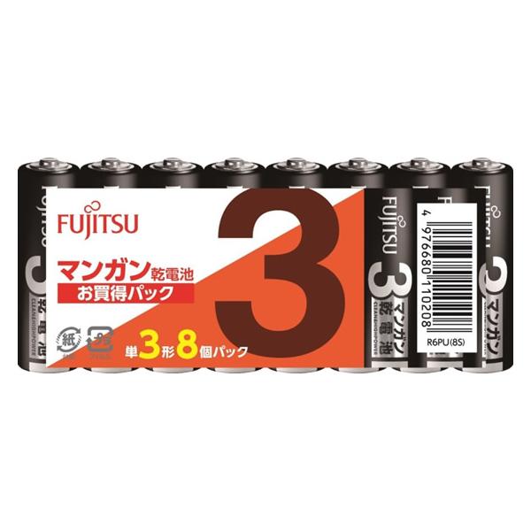 【仕様】●仕様：単３形●電池種類：マンガン●使用推奨期限：２年●注文単位：１パック（８本入）