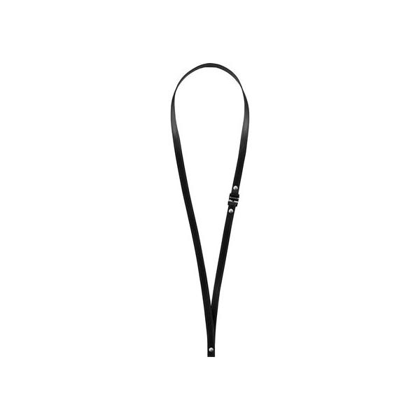 【仕様】●ストラップ色：黒●サイズ：幅１０ｍｍ×長さ約９０ｃｍ●材質：ネックストラップ／牛革、事故防止パーツ／ＰＯＭ