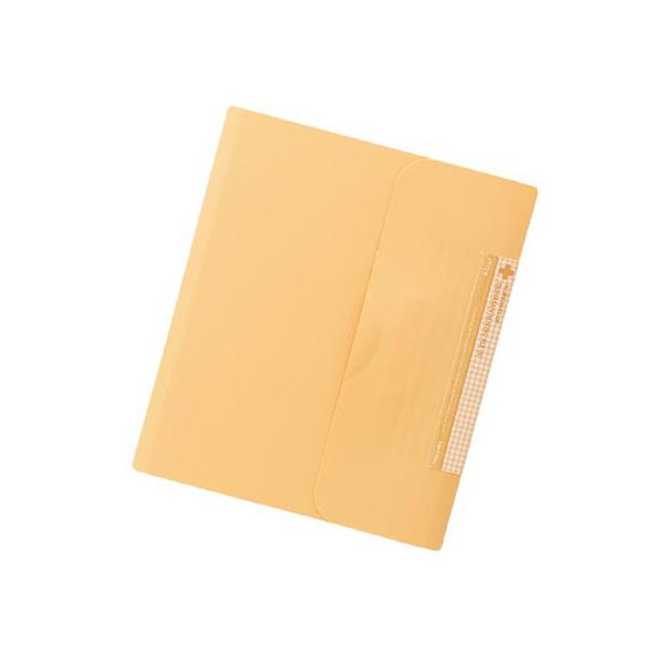 【商品説明】●通院に必要なものが、これ一冊にまとまります。●そのまま持って行けるので便利です。●医療領収書や薬剤情報提供書の一時保管にも使えます。【仕様】●色：橙●サイズ：Ｓサイズ●外寸法：縦１７１×横１４８ｍｍ●材質：ポリプロピレン