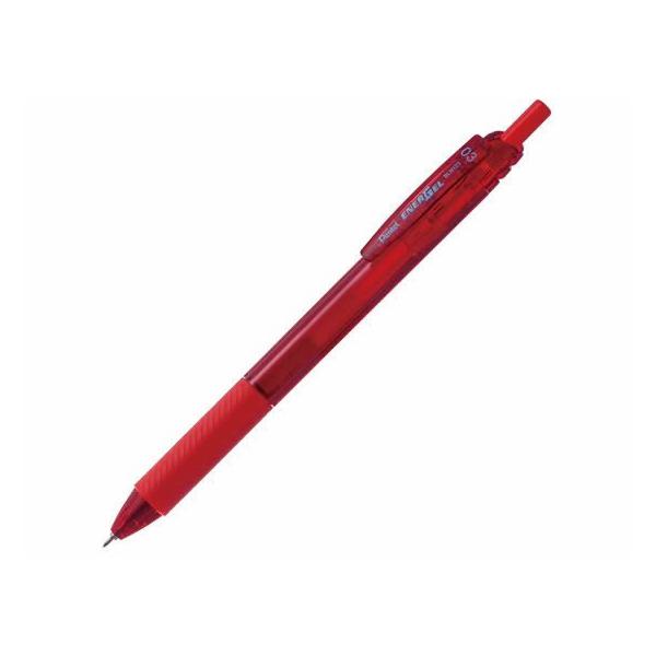 【商品説明】軽くなめらかな書き味。濃くはっきりとした文字が書け、速記にも強く乾きも速い。【仕様】●インク色：赤●水性染料●ボール径：０．３ｍｍ●ノック式●材質：軸・クリップ・ノック／再生ＰＣ、グリップ／エラストマー●全長：１４７ｍｍ●替芯：...