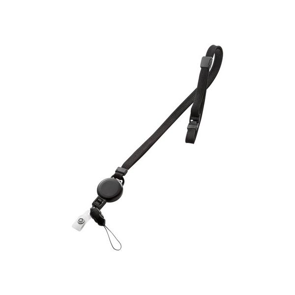 【商品説明】便利機能をフル装備したリール付きネックストラップです。ストラップはシンプルで使いやすい袋ひもタイプです。非接触型ＩＤカードの使用に便利な、伸縮自在のリールコード付きです。リールは、動きに対応する３６０度回転式です。また、携帯電話...