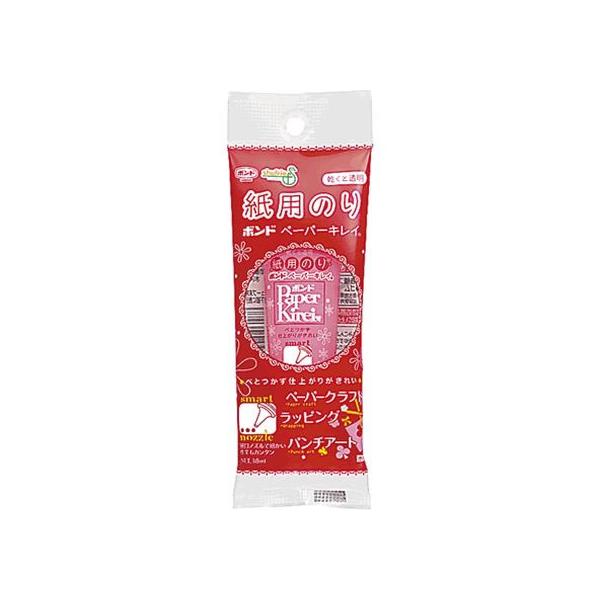 【商品説明】細口ノズルで細かい作業もカンタン。　樹脂加工紙や色画用紙・ケント紙などいろんな紙を強力に接着できます。　超速乾型でソリ・反発のある紙もわずかな時間（２０〜３０秒）で押さえるだけでＯＫ。　テープとは異なり、はり跡が見えないきれいな...