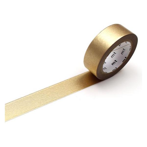 【商品説明】貼って剥がせるマスキングテープｍｔ。　とても鮮やかなメタリックカラーでバリエーションも豊富。　手紙に貼ってみたり、ラッピングに使ってみたり、可能性は無限大。【仕様】●色目：高輝度シャンパンゴールド●テープサイズ：１５ｍｍ×７ｍ●...