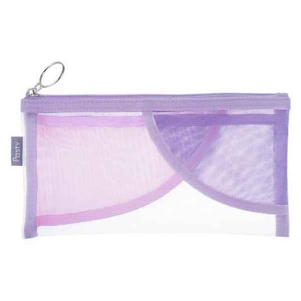 【商品説明】長めの定規やフィットカットカーブもすっぽり入るサイズながらもかばんにもしまいやすい大きさ。　フラットタイプ約１５本マチ付約３０本収納可能で、たくさん文具を持ち歩き中高生におすすめ。　丸みを帯びたポケットが上部についている為、小物...