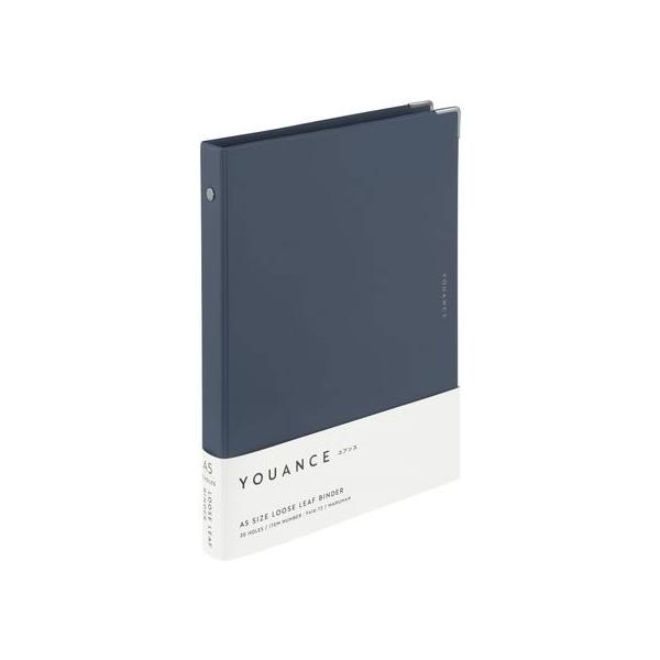 【商品説明】『あなたに合うカラー。あなたに合う一冊。』やわらかで落ち着いた色合いの、シンプルなバインダー。毎日に調和するニュアンスカラー。【仕様】●サイズ：Ａ５サイズ（縦２３０×横１７３×厚２２ｍｍ）　●カラー：ネイビー　●リング内径：１０...
