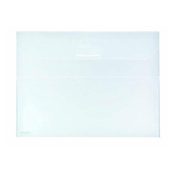 【商品説明】ストッパー付きのフタが付いていますので移動時にも書類が落ちる心配がなく、持ち出しフォルダーとしても活用できます。【仕様】●色：透明●サイズ：Ａ４タテ●外寸法：縦２３４×横３１１ｍｍ●シート厚：０．２ｍｍ●マチ幅：最大１０ｍｍ●収...