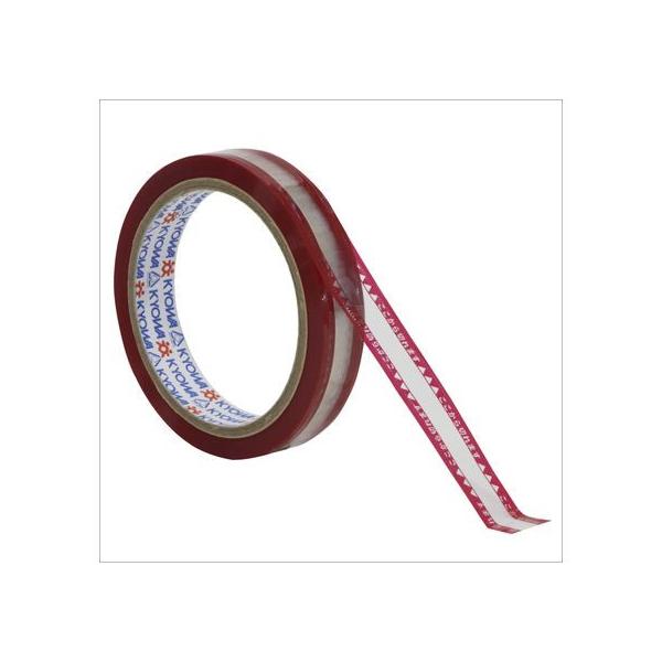 【商品説明】食品容器（フードパック）の勘合補助としての蓋留めテープとなります。　テープに手切れ加工を施しており、開封する際にテープを切ることができ、簡単・安心な封緘できます。　赤色は、テープの視認性がよく、お弁当によく使われることが多いです...