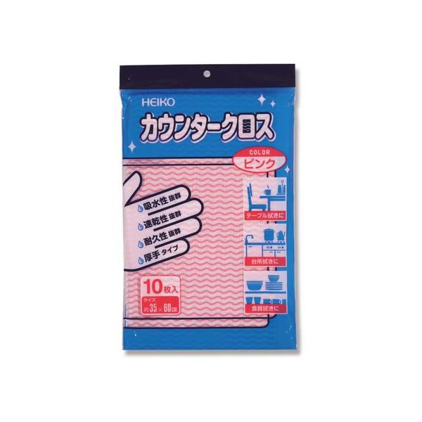 【商品説明】吸収性に優れたレーヨンとポリエステルの強度を混紡した業務用のカウンタークロスです。汚れが落ちやすく、乾燥が早いので、衛生的で繰り返し洗って使えます。厚手でしっかり！【仕様】●カラー：ピンク●サイズ：約３５０×６００　ｍｍ●材質：...