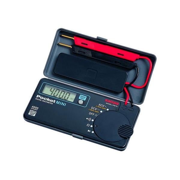 【仕様】●型番：PM7A　●入数：1台　●直流電圧（V）：500　●交流電圧（V）：500　●抵抗（Ω）：40M　●幅×奥行×高さ：115×18×57mm　●連続使用時間：約260時間　●検波方式：平均値整流（MEAN）　●電源：ボタン型ア...