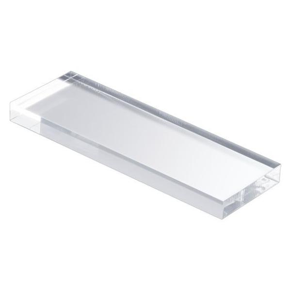 【商品説明】透明感あるアクリルが高級感と存在感を演出！　透明感と清涼感があり、ディスプレイの演出に最適です。【仕様】●サイズ：本体／縦１２８ｍｍ×横４５ｍｍ×厚さ１０ｍｍ　●材質：アクリル