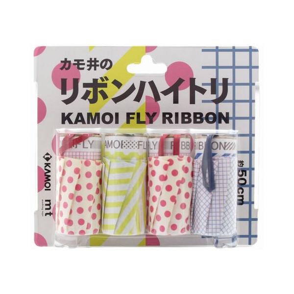 【商品説明】カモ井のリボンハイトリ。吊り下げておくだけで、飛んでくるハエを粘着剤で捕まえるハエトリ紙です。【仕様】●４本入り●サイズ：３８ｍｍ×５００ｍｍ（粘着部分約５００ｍｍ）●無香料●殺虫剤不使用●粘着成分：潤滑油／ワックス／高分子粘着...