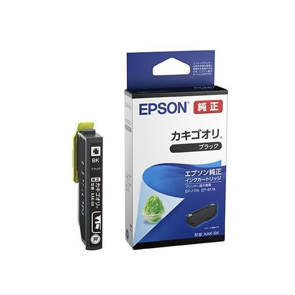 【商品説明】ＥＰ−７１７Ａ／ＥＰ−８１７Ａ用純正インクカートリッジブラック。　外装箱にカキゴオリの絵があり覚えやすい。　カラリオプリンターＥＰ−７１７Ａ／ＥＰ−８１７Ａ用純正ブラックインクカートリッジ。染料インク。【仕様】●対応機種：カラリ...