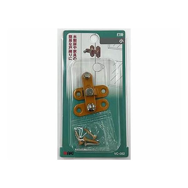 【商品説明】木製扉や家具の簡易戸締りに。【仕様】●本体材質：鋼板●焼付塗装●サイズ：３９．５ｍｍ×３３．５ｍｍ、木ネジ／３．０φ×１４ｍｍ